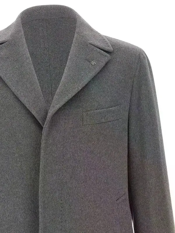 Tagliatore Single-breasted Cashmere Coat