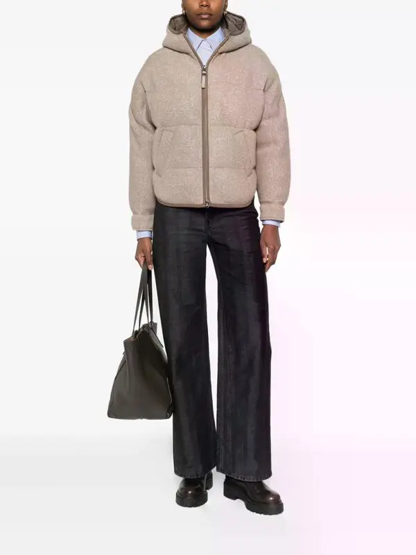 Brunello Cucinelli Hooded Quilted Puffer Jacket