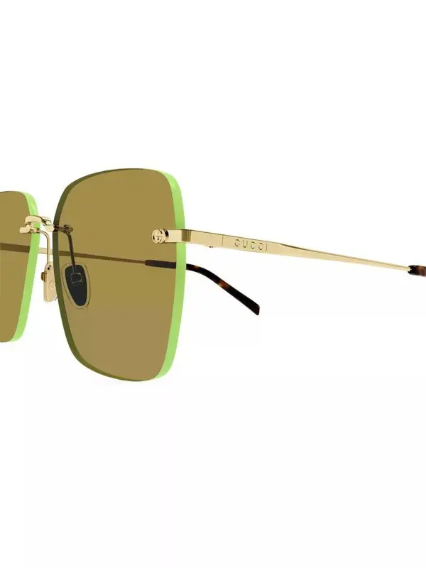 Gucci Rimless Square Frame Sunglasses