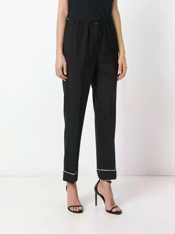 Prada Virgin Wool Cropped Trousers