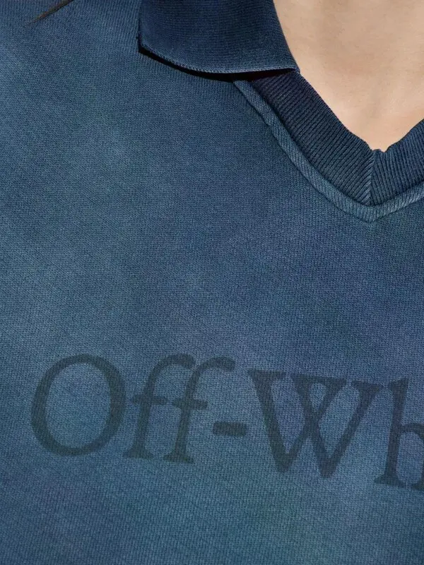 Off-White Logo-print Cropped Sweatshirt