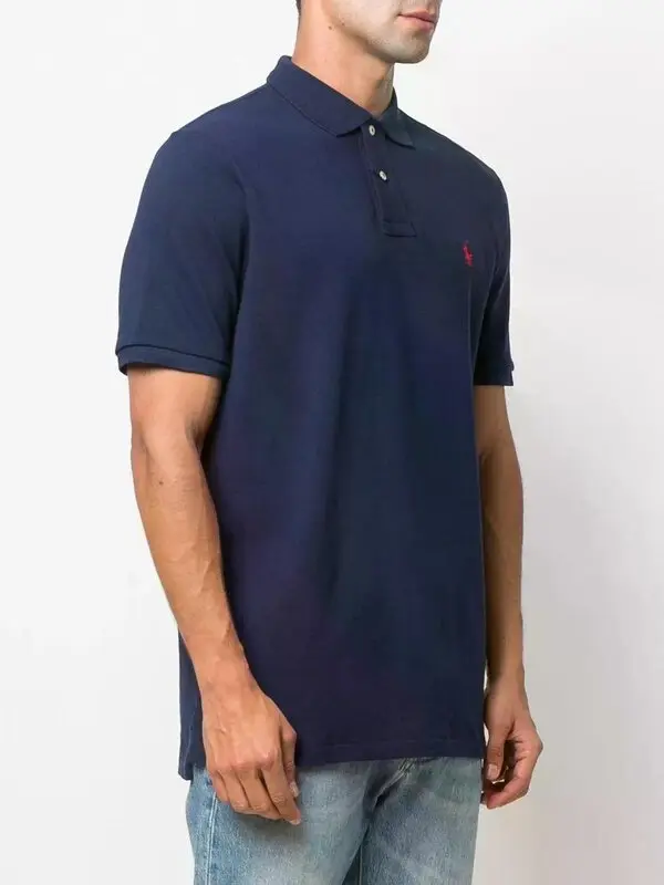 Polo Ralph Lauren Embroidered Logo Polo Shirt - Blue