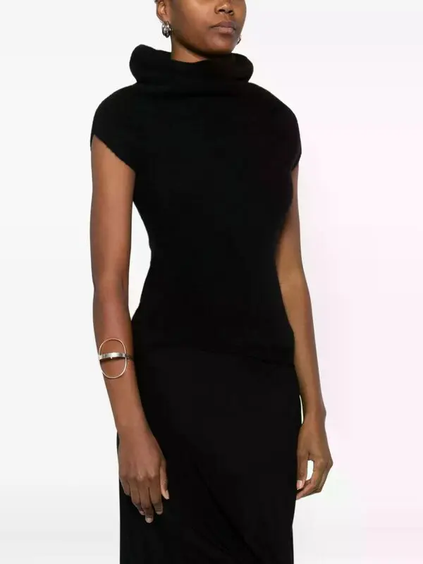 Rick Owens Sleeveless Cowl Neck Top