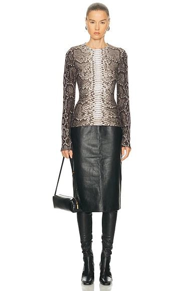 Gabriela Hearst Asha" Top - Greyscale