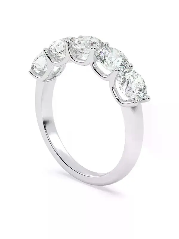 TILLA 14k White Gold Diamond Wedding Band Ring