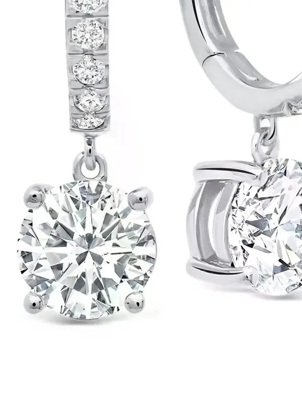 TILLA 14k White Gold Lab-grown Diamond Dangle Earrings
