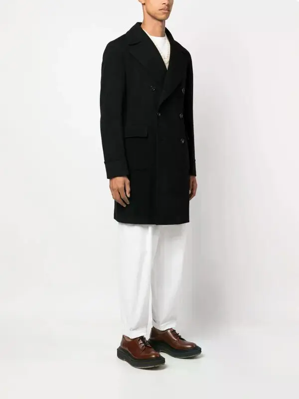Tagliatore Double-breasted Wool-blend Coat