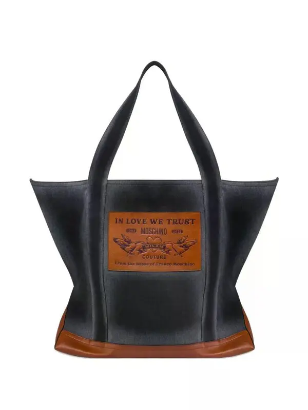 Moschino Logo-patch Tote Bag