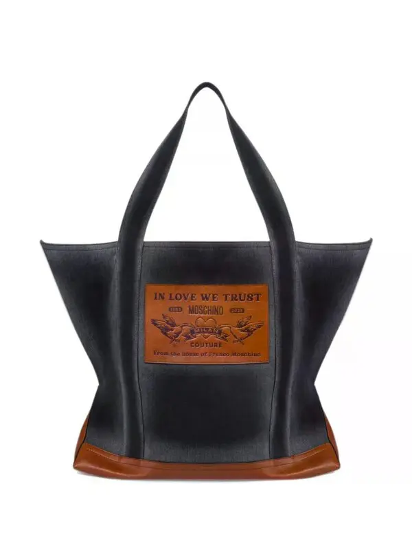 Moschino Logo-patch Tote Bag