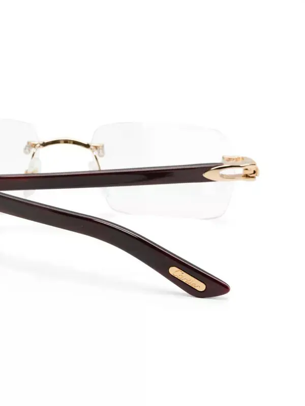 Cartier Elongated Rimless Eyeglasses