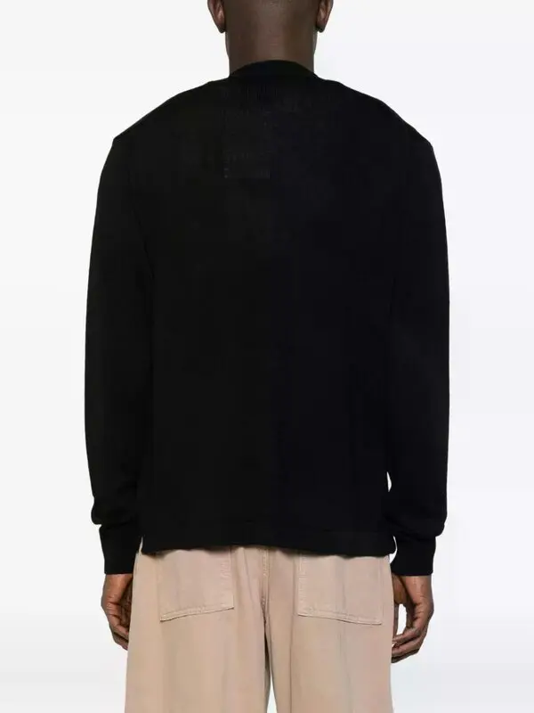 VIVIENNE WESTWOOD Logo Embroidered Patch Pocket Cardigan - Black