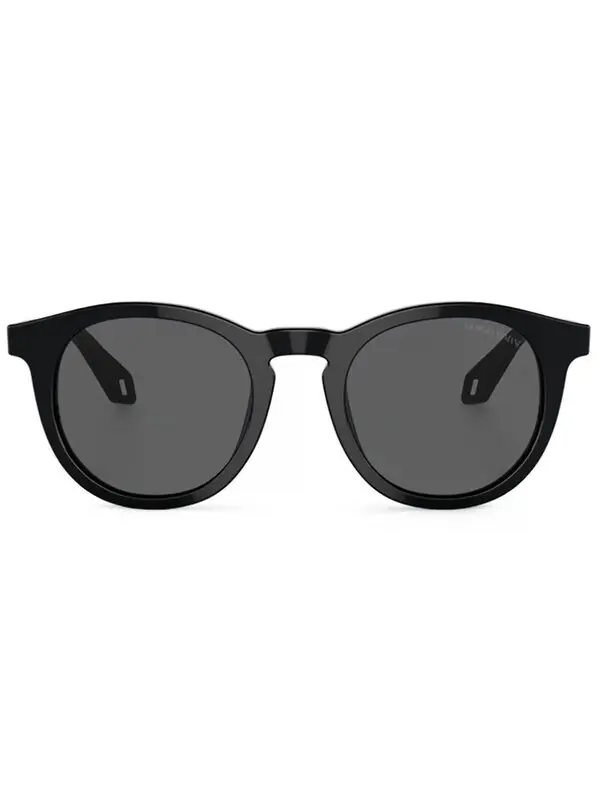 Giorgio Armani Round Frame Sunglasses - Black
