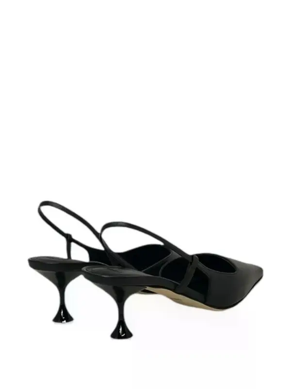 3JUIN 55mm Kira Slingback Pumps - Black