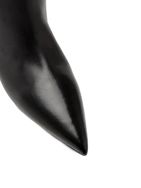Marsèll Spino Pointed-toe Leather Boots - Black
