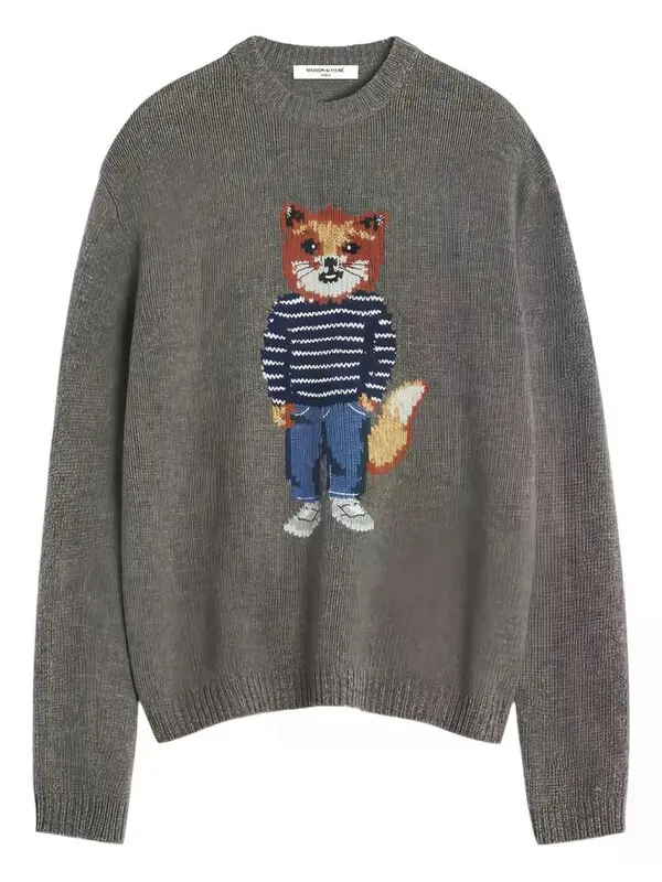 Maison Kitsuné Fox Graphic Crewneck Sweater