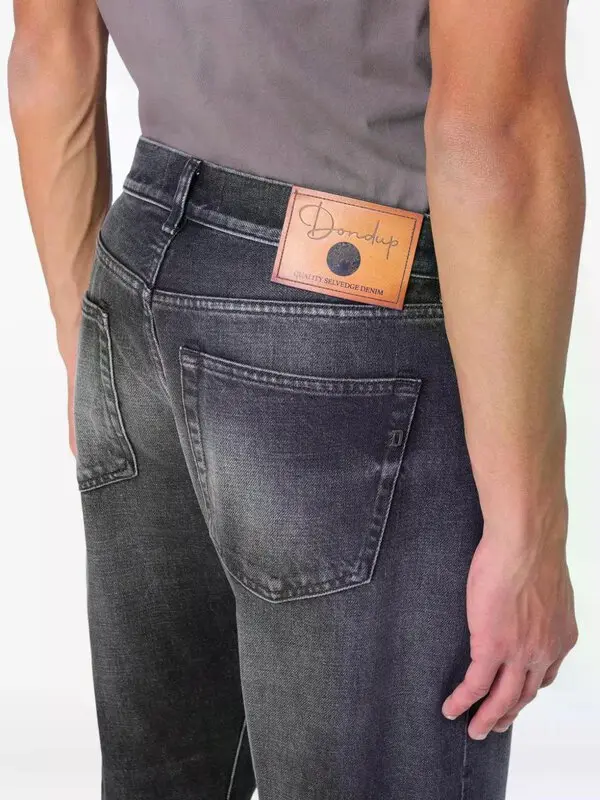 DONDUP Distressed Wash Button-fastening Jeans
