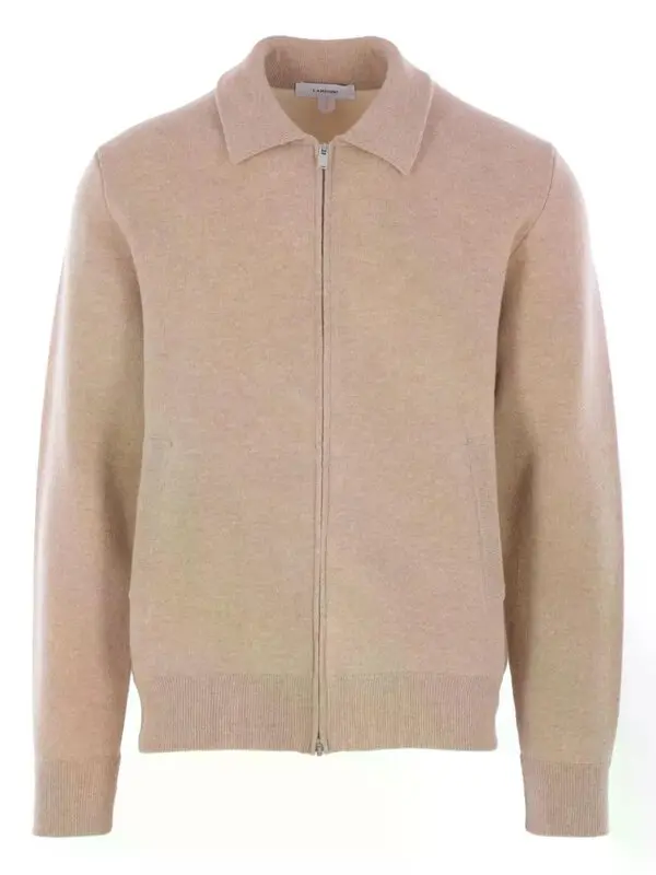 LARDINI Zip-up Long-sleeve Cardigan