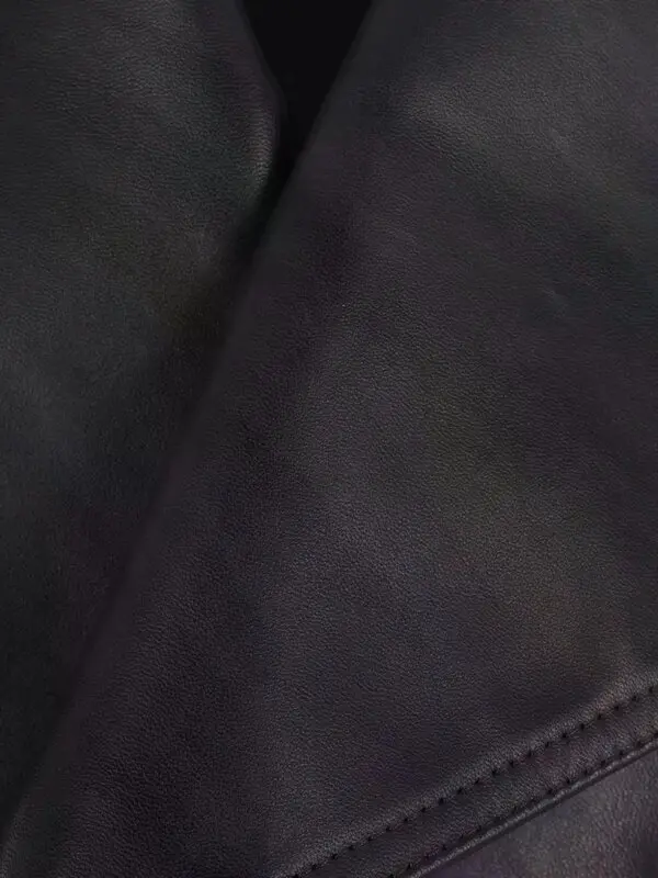 MAISON MARGIELA Leather Jacket With Epaulettes And Belt