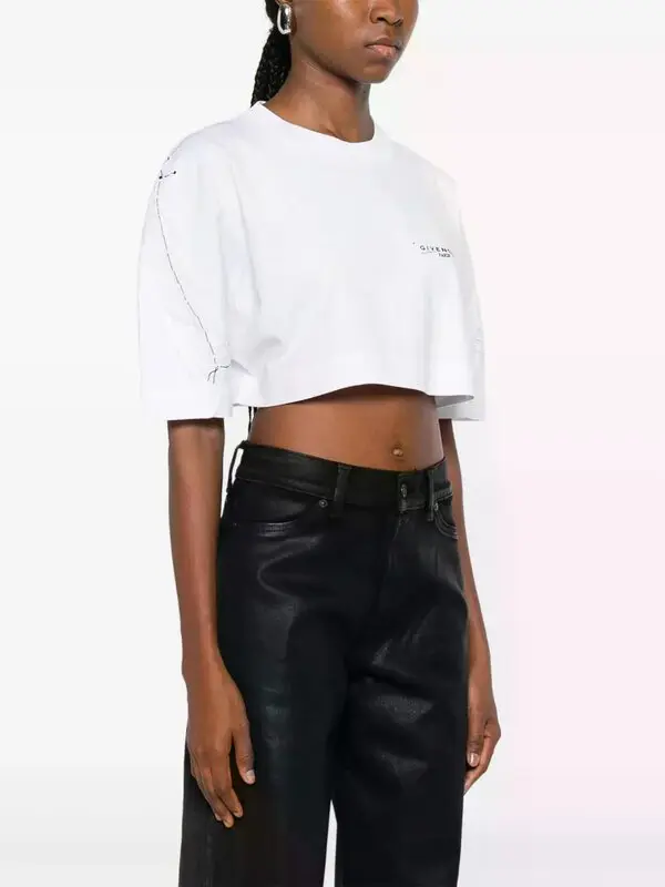 Givenchy Cropped Logo T-shirt