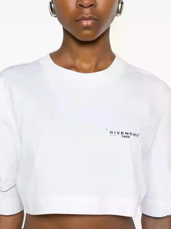 Givenchy Cropped Logo T-shirt