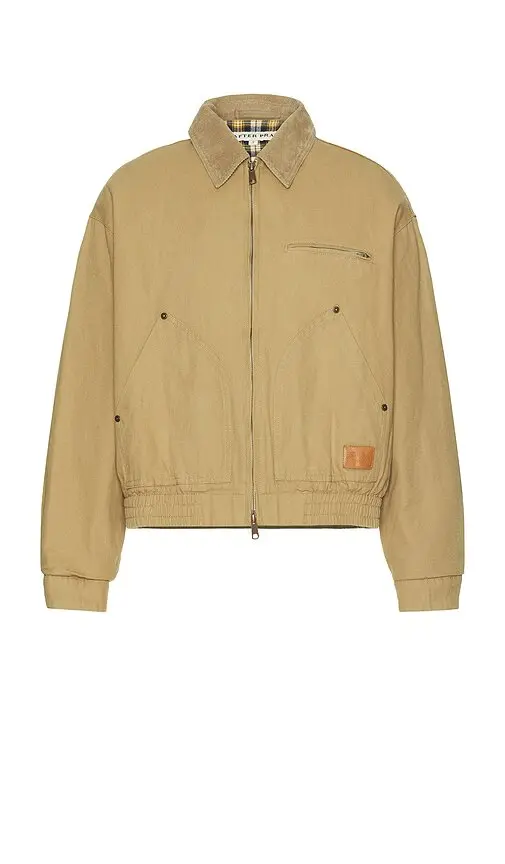 AFTER PRAY Neo Washed Work Blouson - Brown