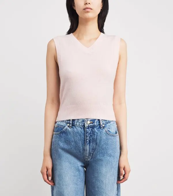 Sandro Wool-cashmere V-neck Sweater - Pink