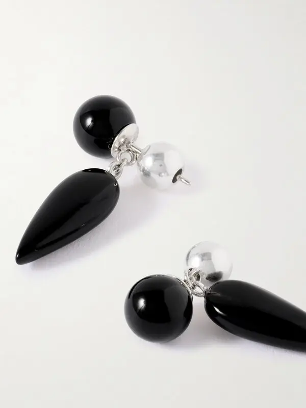 SOPHIE BUHAI Tiny Phoenician Onyx Earrings