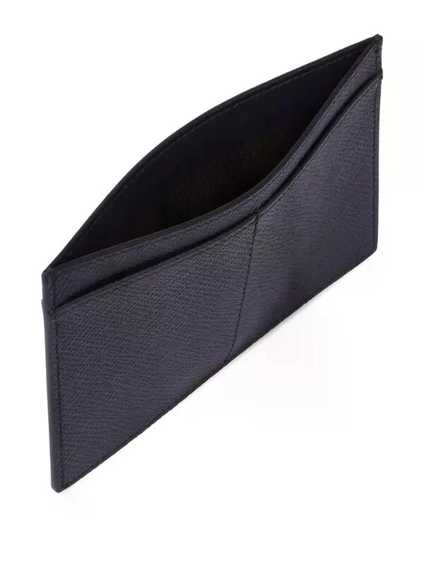 Smythson Panama-leather Passport Cover - Blue