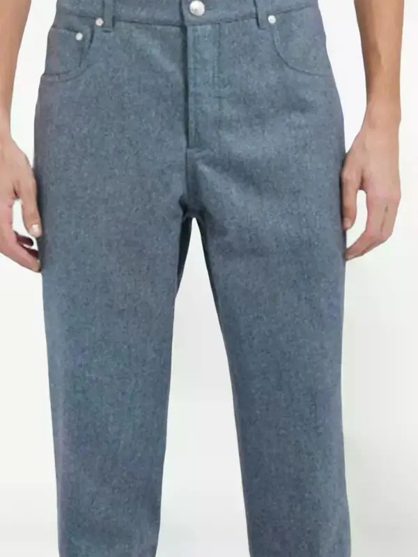 Brunello Cucinelli Button-fastening Trousers - Grey