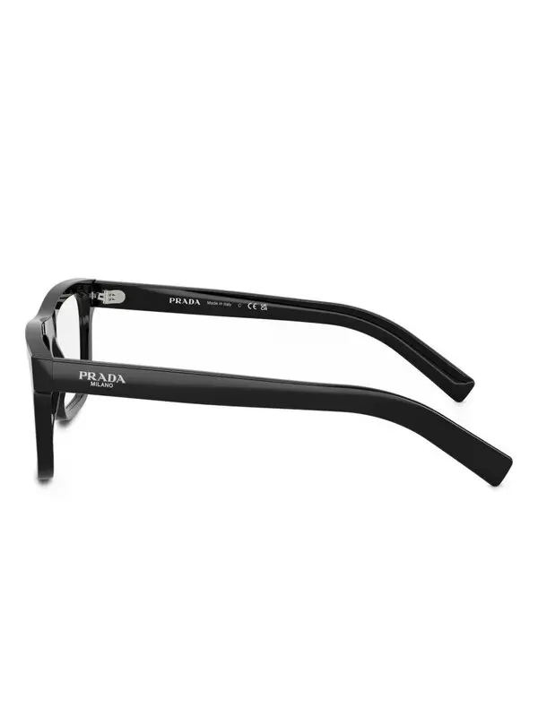 Prada Square Frame Glasses - Black