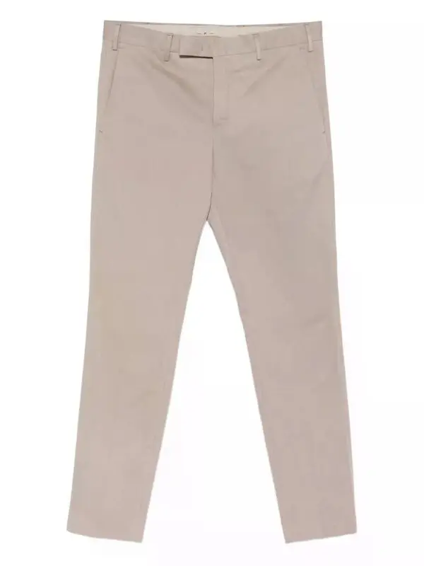 PT TORINO Concealed-fastening Trousers - Neutrals