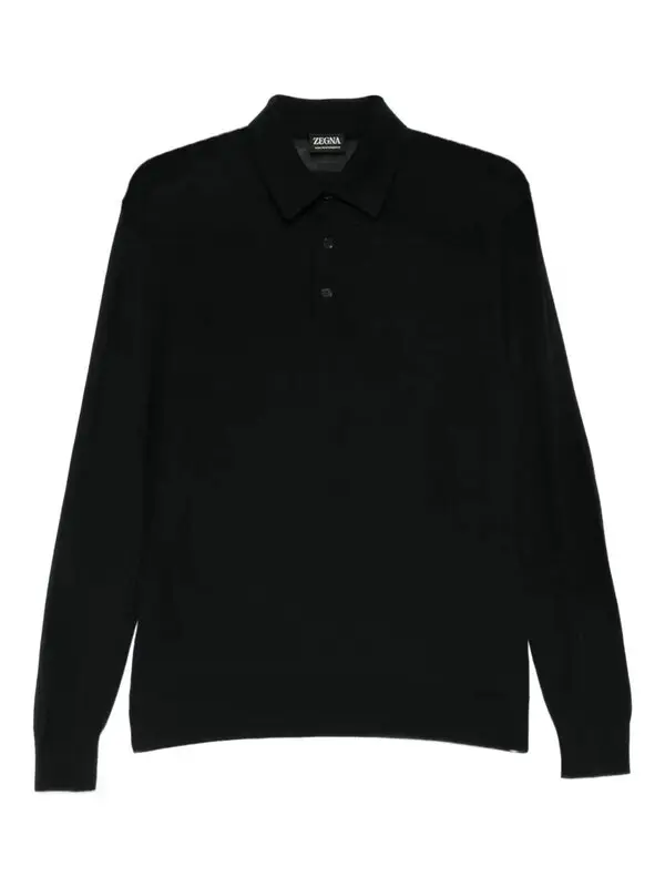 Zegna Long Sleeve Polo Shirt
