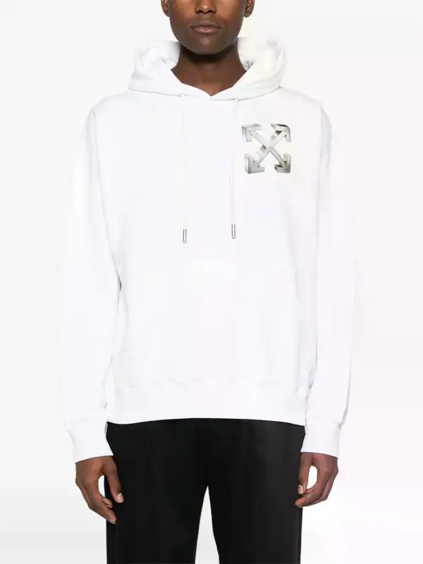 Off-White Logo-print Drawstring Hoodie