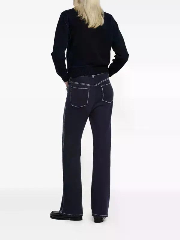 BARRIE Contrast Stitching Cardigan