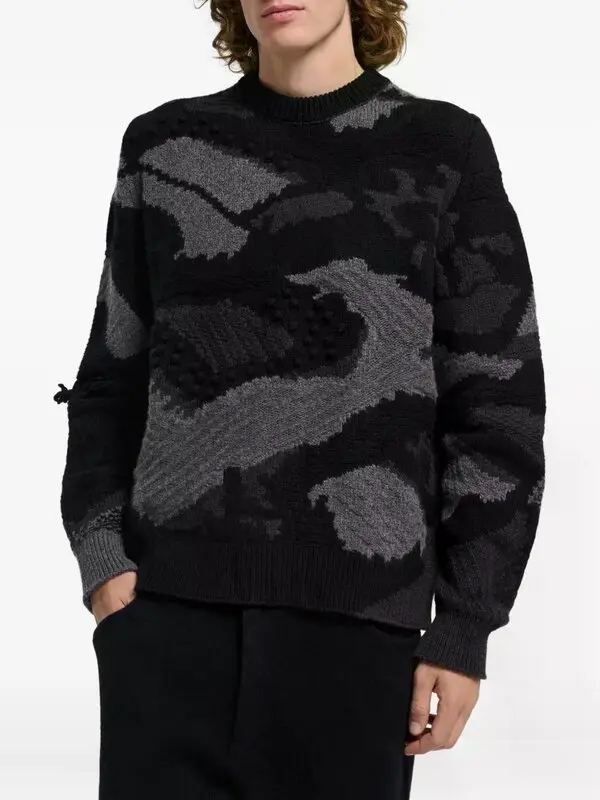 BARRIE Intarsia Knit Sweater