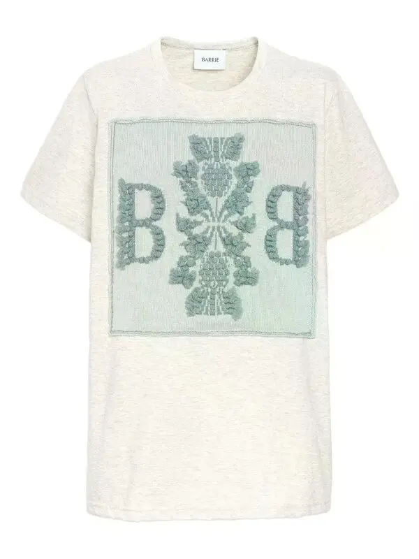 BARRIE Logo-patch T-shirt - Grey