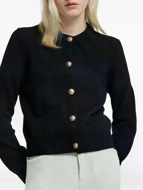 BARRIE Crew Neck Cardigan With Button Fastening
