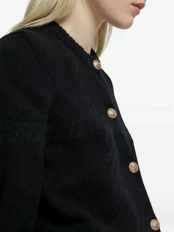 BARRIE Crew Neck Cardigan With Button Fastening