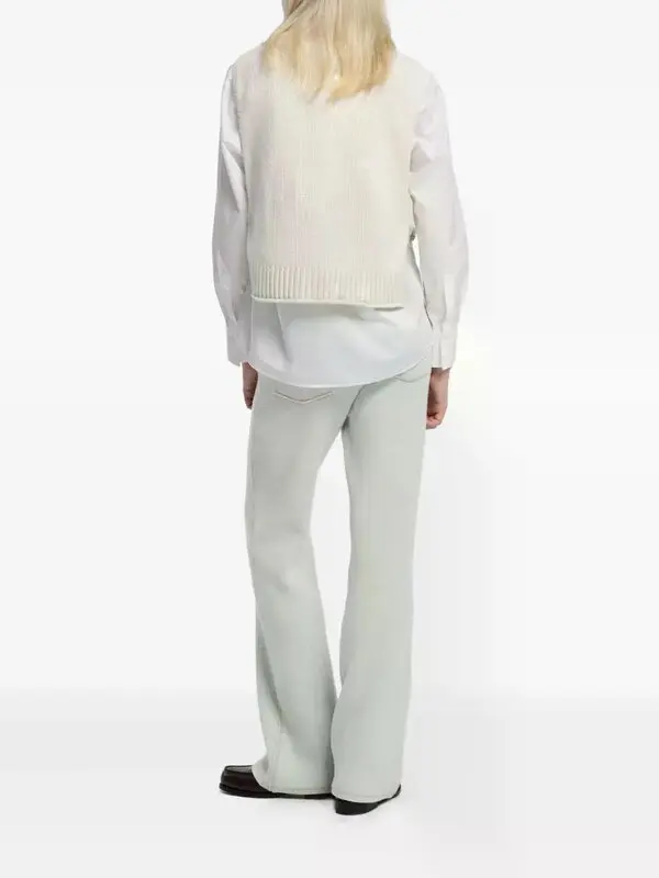 BARRIE Roll Neck Vest - Neutrals