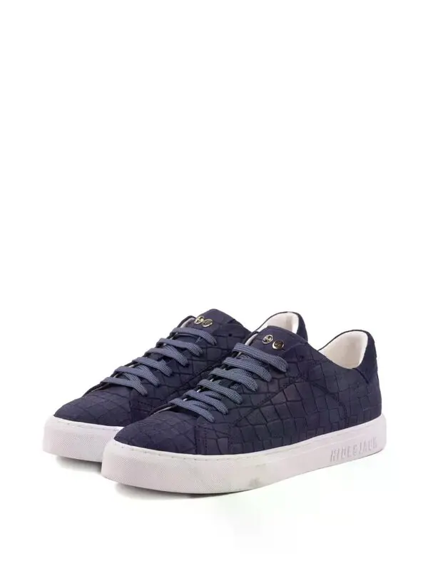 HIDE&JACK Essence Embossed Lace-up Sneakers - Blue