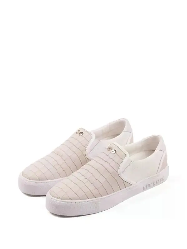 HIDE&JACK Fuji Embossed Slip-on Sneakers - Neutrals