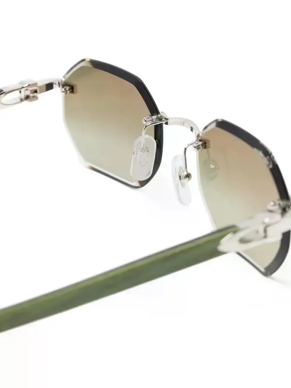 Cartier Octagon Rimless Sunglasses