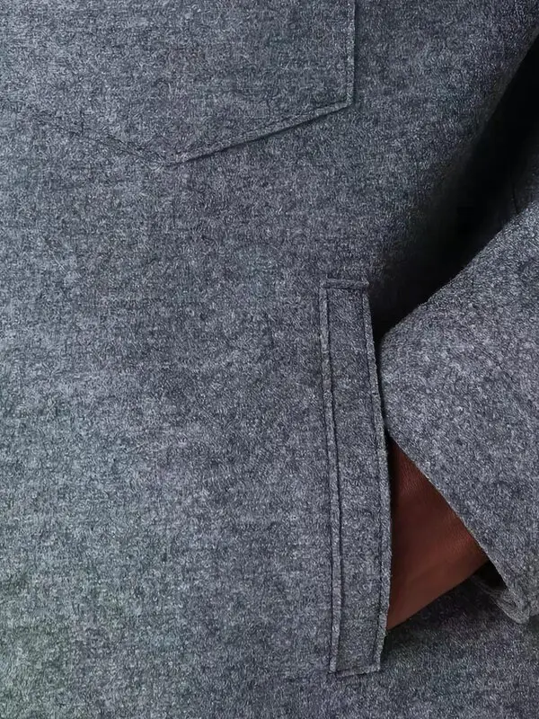 Harris Wharf London Wool Single-breasted Shirt Jacket