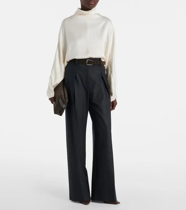 Brunello Cucinelli Virgin Wool Straight-leg Trousers