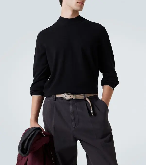 Brunello Cucinelli Cashmere Mockneck Sweater