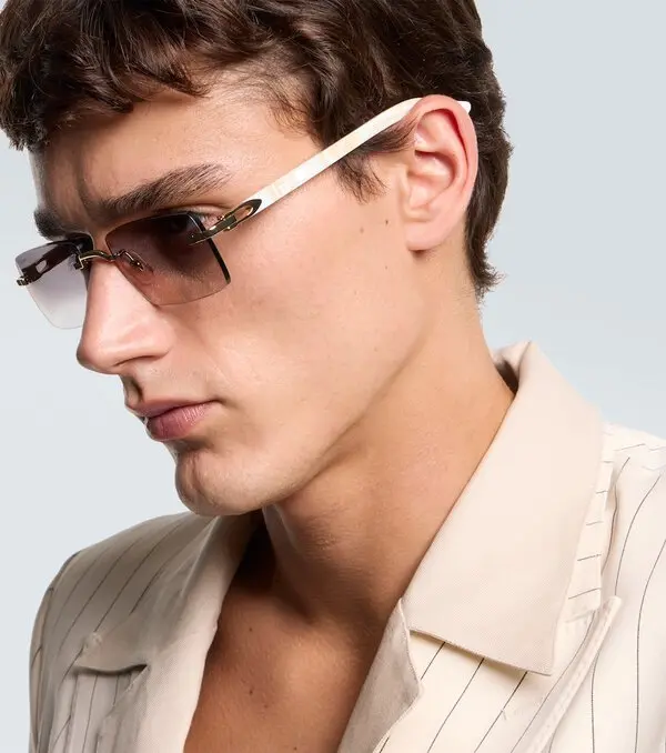 Cartier Signature C De Rectangular Sunglasses