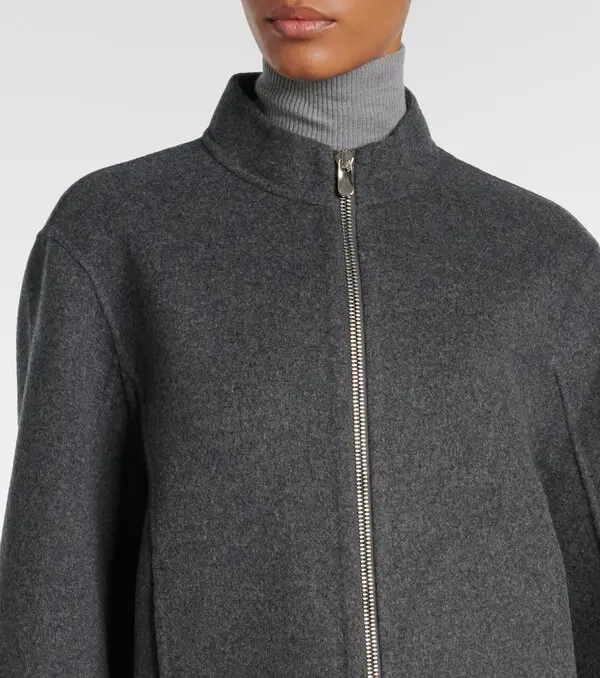 Extreme Cashmere Motor Wool And Cashmere Bomber Jacket