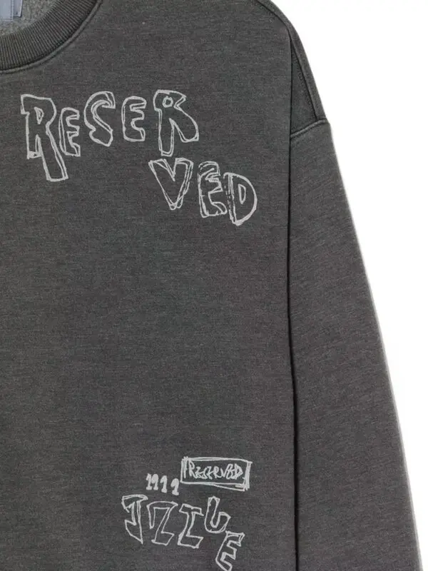 Izzue Graphic-embroidered Sweatshirt - Grey