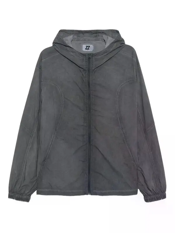 Izzue Embroidered Slogan Hooded Jacket