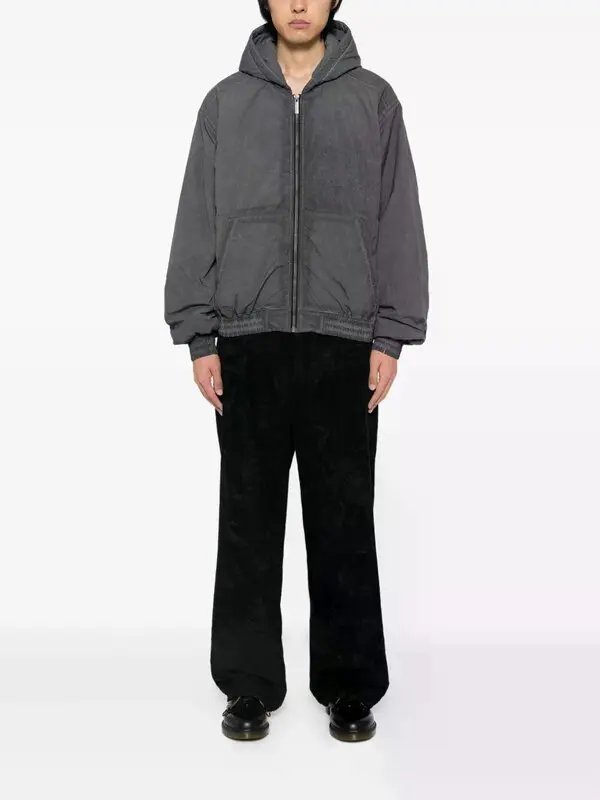 Izzue Logo Embroidered Zip-up Jacket